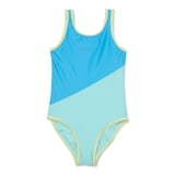 Wonder Nation Girls’ One-Piece Swimsuit with UPF 50, Sizes 4-18 & Plus ...