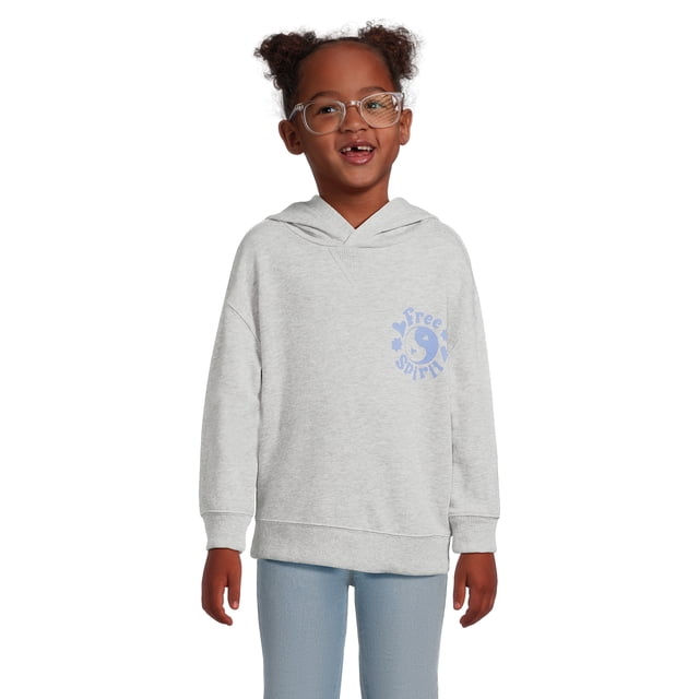 Wonder Nation Girls Over Sized Hoodie, Sizes 4-18 & Plus - Walmart.com