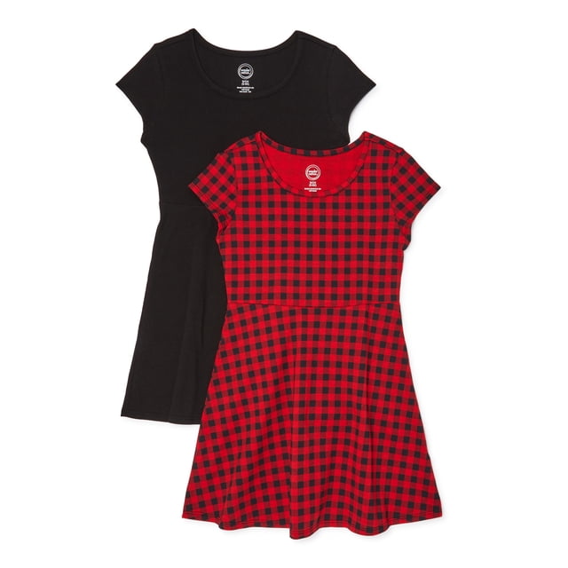 Wonder Nation Girls Play Dress 2-pack(plus) - Walmart.com