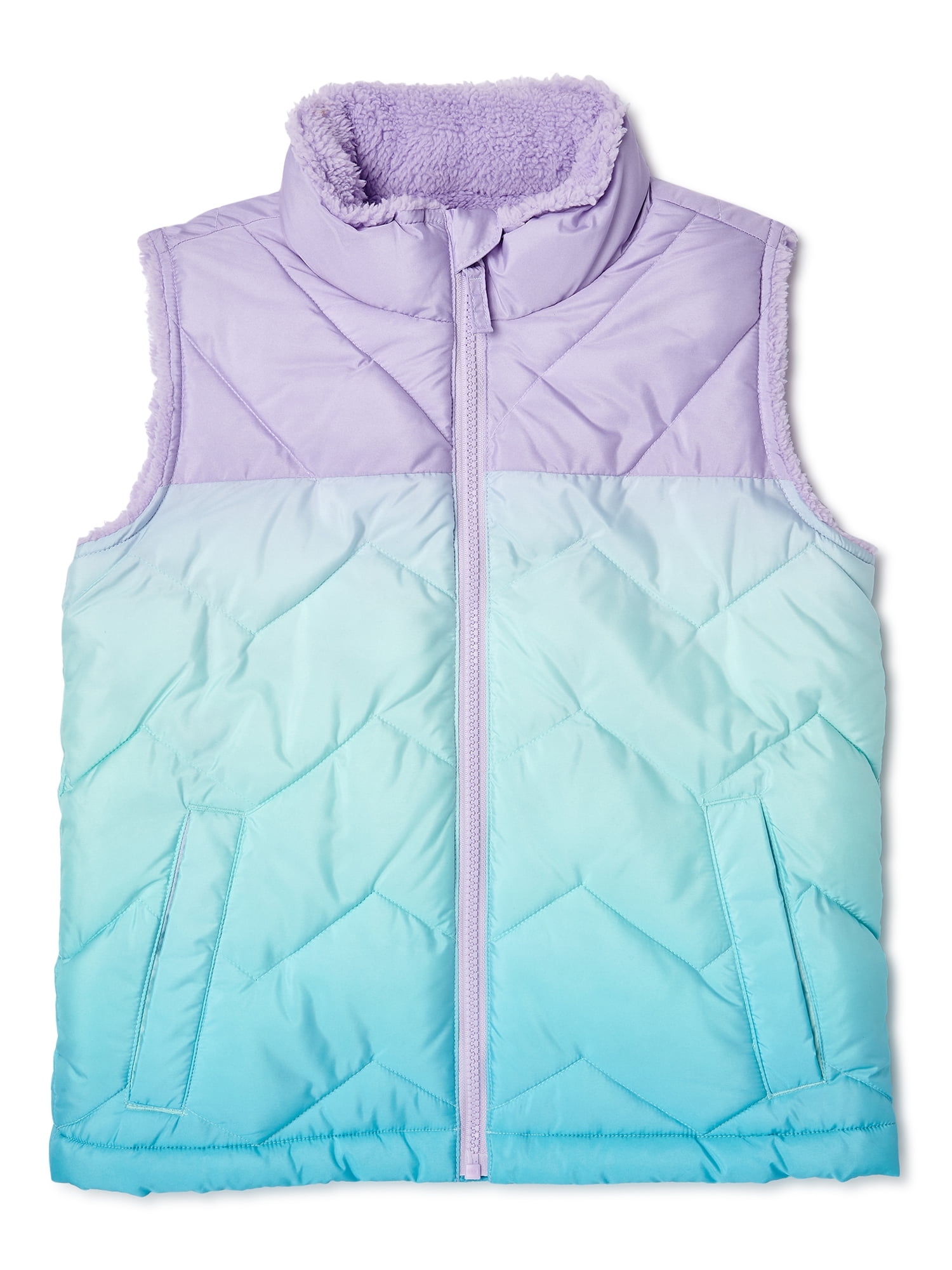Wonder Nation Girls Puffer Vest, Sizes 4-18 & Plus - Walmart.com