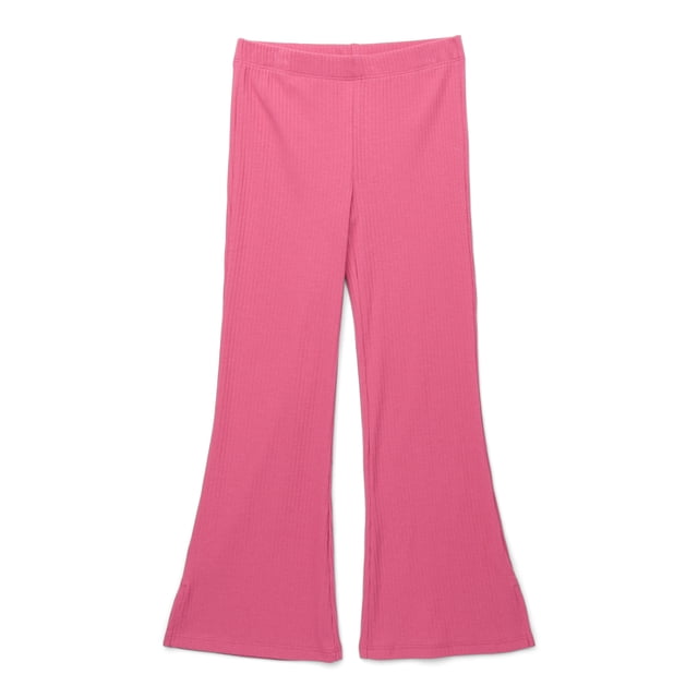 Wonder Nation Girls Rib Flare Pants, Sizes 4-18 & Plus - Walmart.com