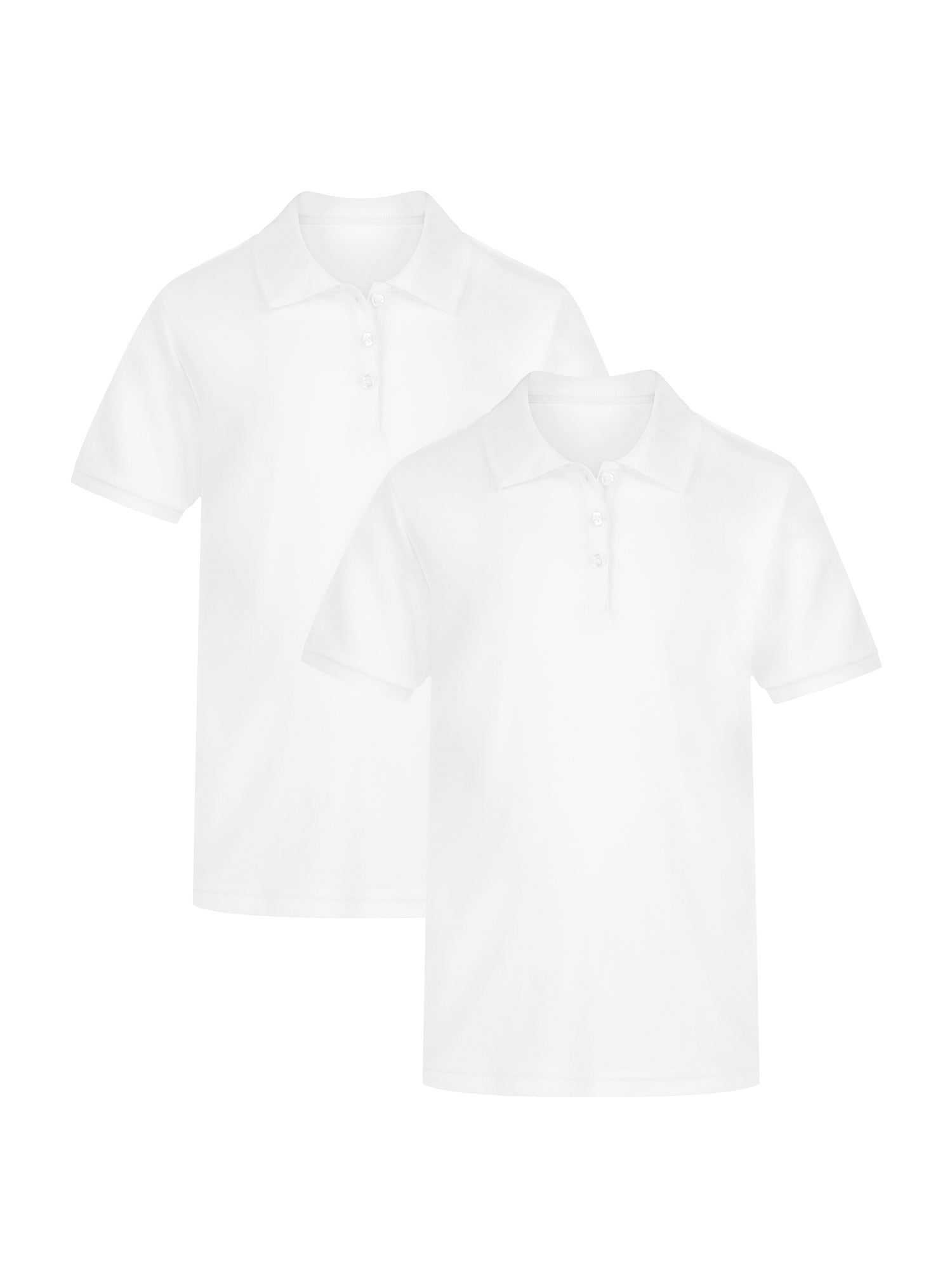 Wonder Nation Girls School Uniform Short Sleeve Performance Polo Shirt ...