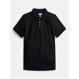 Wonder Nation Girls School Uniform Pique Polo Shirt with Short Sleeves ...