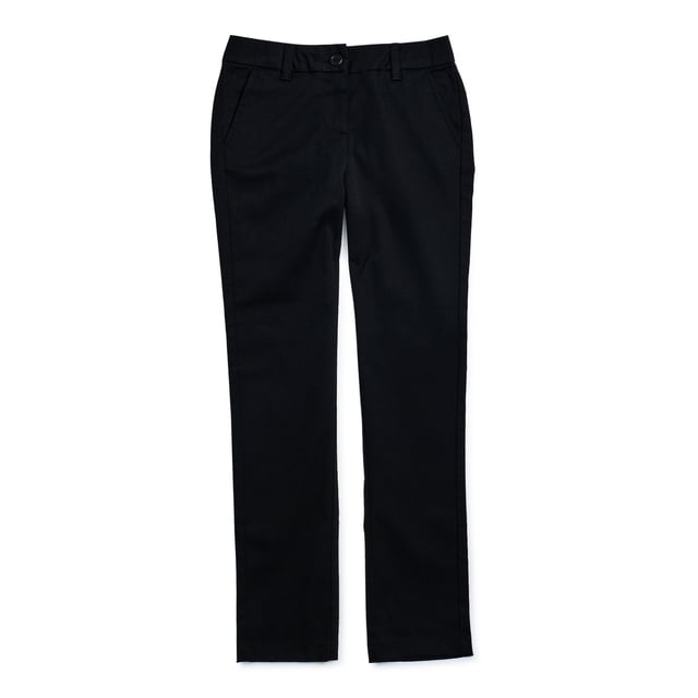 Wonder Nation Girls School Uniform Skinny Pants, Sizes 4-20 & Plus ...