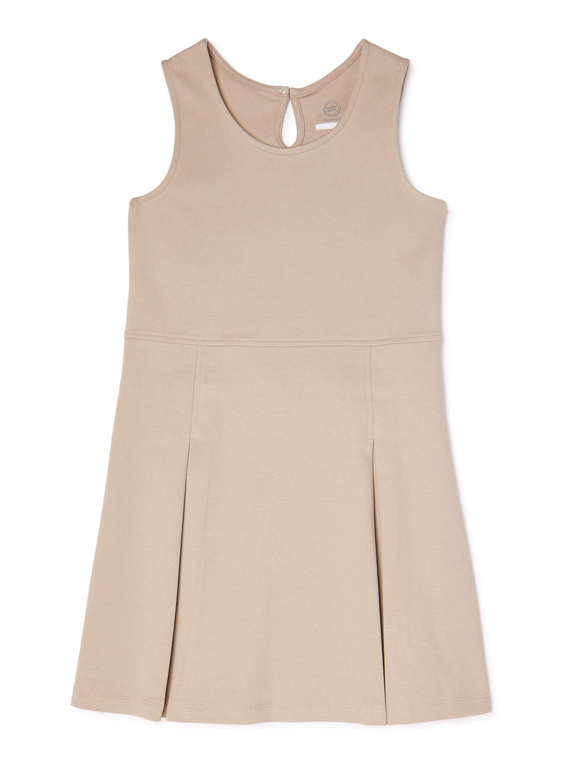 Wonder Nation Girls School Uniform Stretch Ponte Pleated Knit Jumper ...