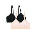 Wonder Nation Girls Seamless Bralette 2-Pack, Lightly Lined, Sizes XS ...