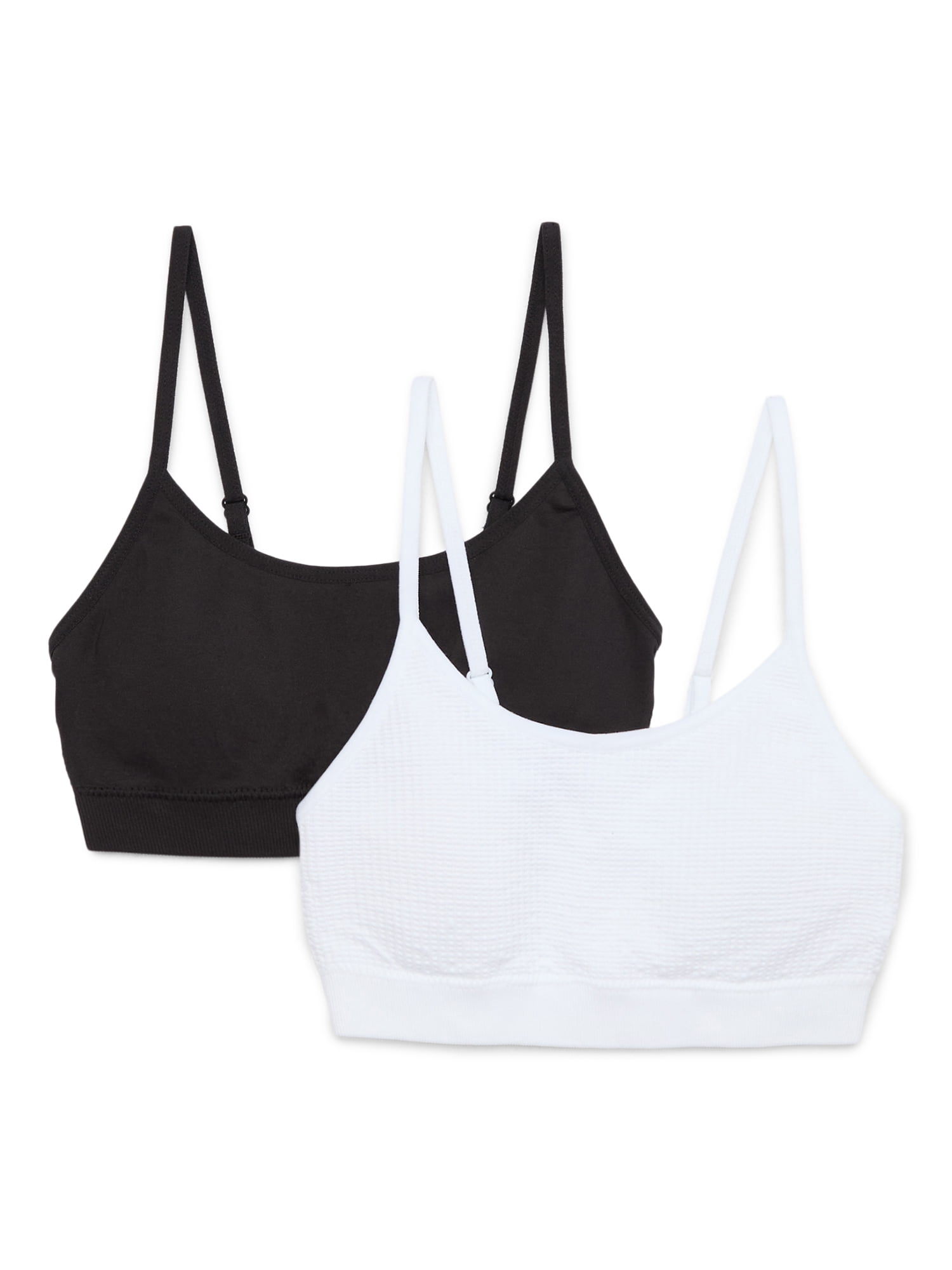 Wonder Nation Girls Seamless Bralette 2 Pack Sizes XS-XXL All-Day ...