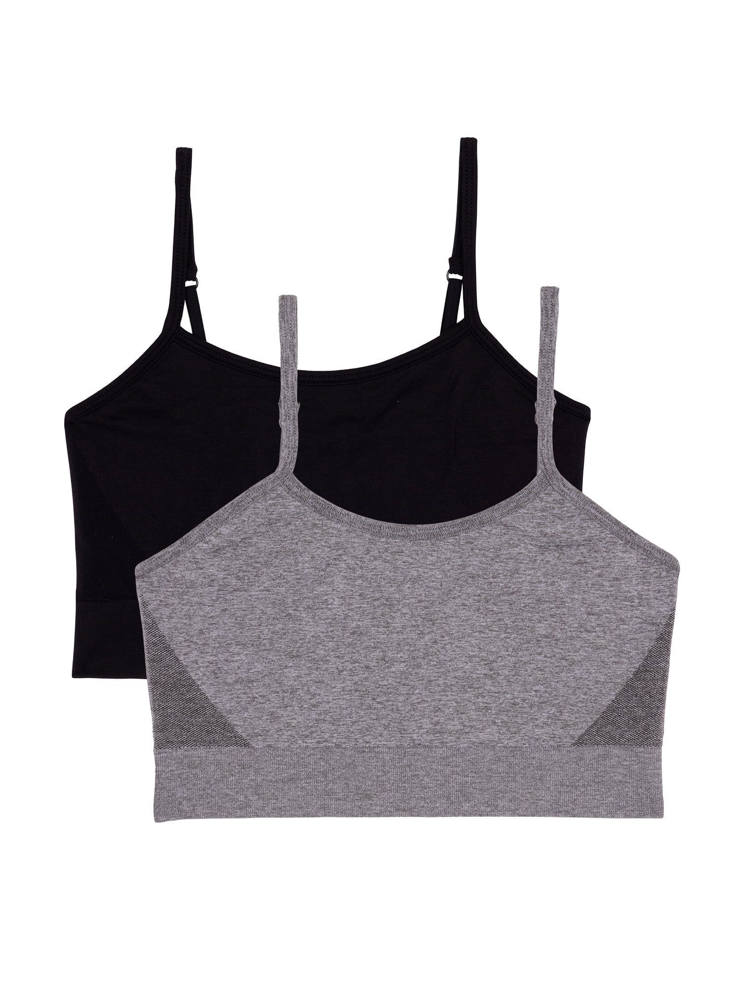 Wonder Nation Girls' Seamless Soft Brami Bra 2-Pack, Sizes XS-2XL ...