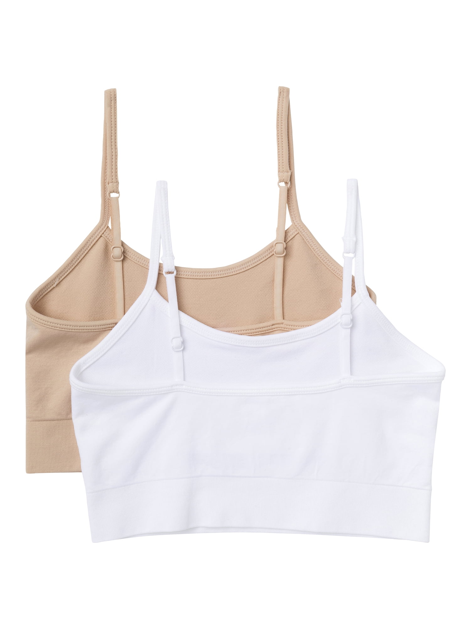 Wonder Nation Girls Seamless Brami Bra Recycled 2-Pack XS-2XL Soft ...