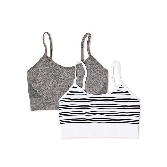 Wonder Nation Girls Seamless Cami Bra, 2-Pack, Sizes XS-XXL - Walmart ...