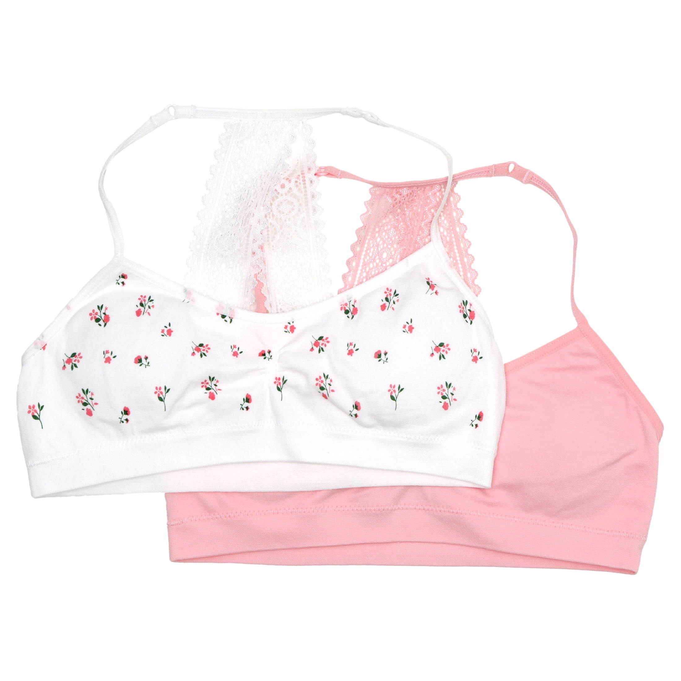 Wonder Nation Girls Seamless Lace Bralette Bra, 6-Pack, Sizes S-XXL - Walmart.com