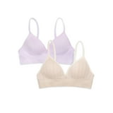 Wonder Nation Girls Seamless Longline Bras 2 Pack Sizes 30A-38A soft ...