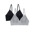 Wonder Nation Girls Seamless Longline Bralette 2-Pack, Sizes 30A-38A ...
