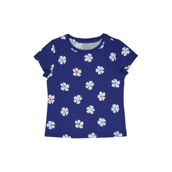 Wonder Nation Girls Kid Tough Short Sleeve T-Shirt in Cotton Blend ...