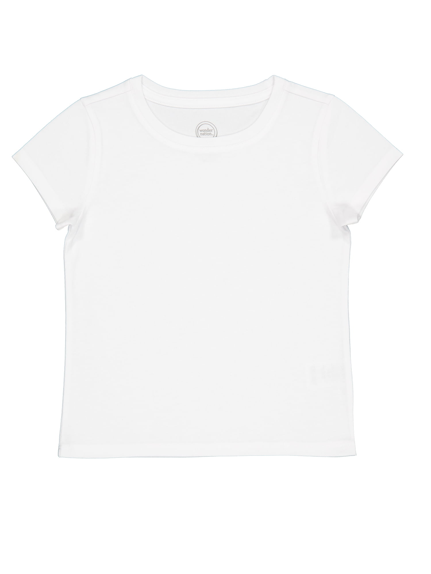 Wonder Nation Girl's Kid Tough Short Sleeve T Shirt Sizes 4 18 Plus ...