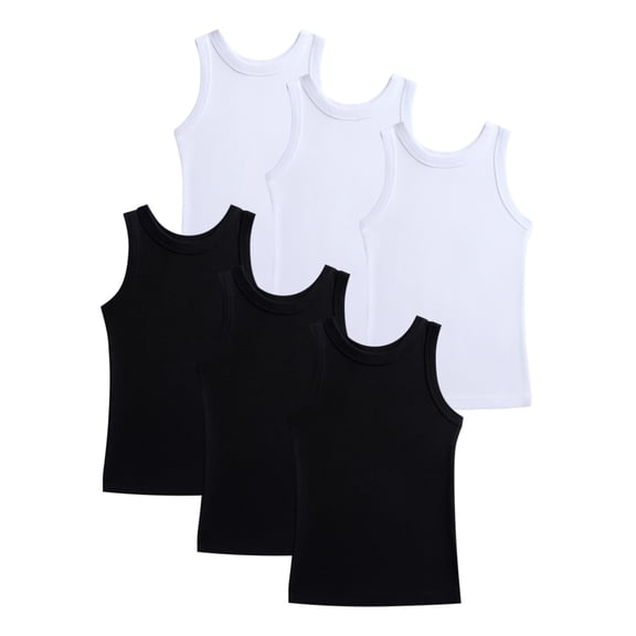 Wonder Nation Girls Kid Tough Ribbed Tank Top, Sizes 4-18 & Plus ...