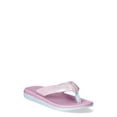 Wonder Nation Girls Sport Flip Flops with EVA Footbed and Arch Support ...