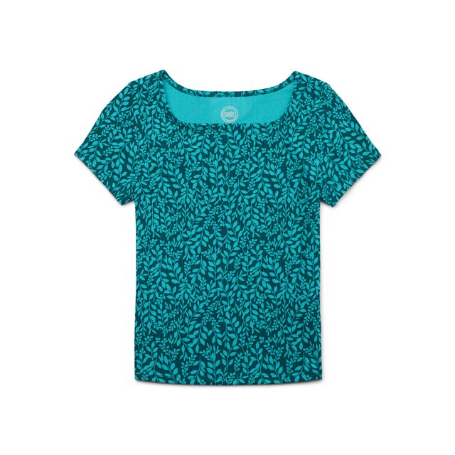 Wonder Nation Girls Square Neck Top with Shorts Sleeves, Sizes 4-18 ...