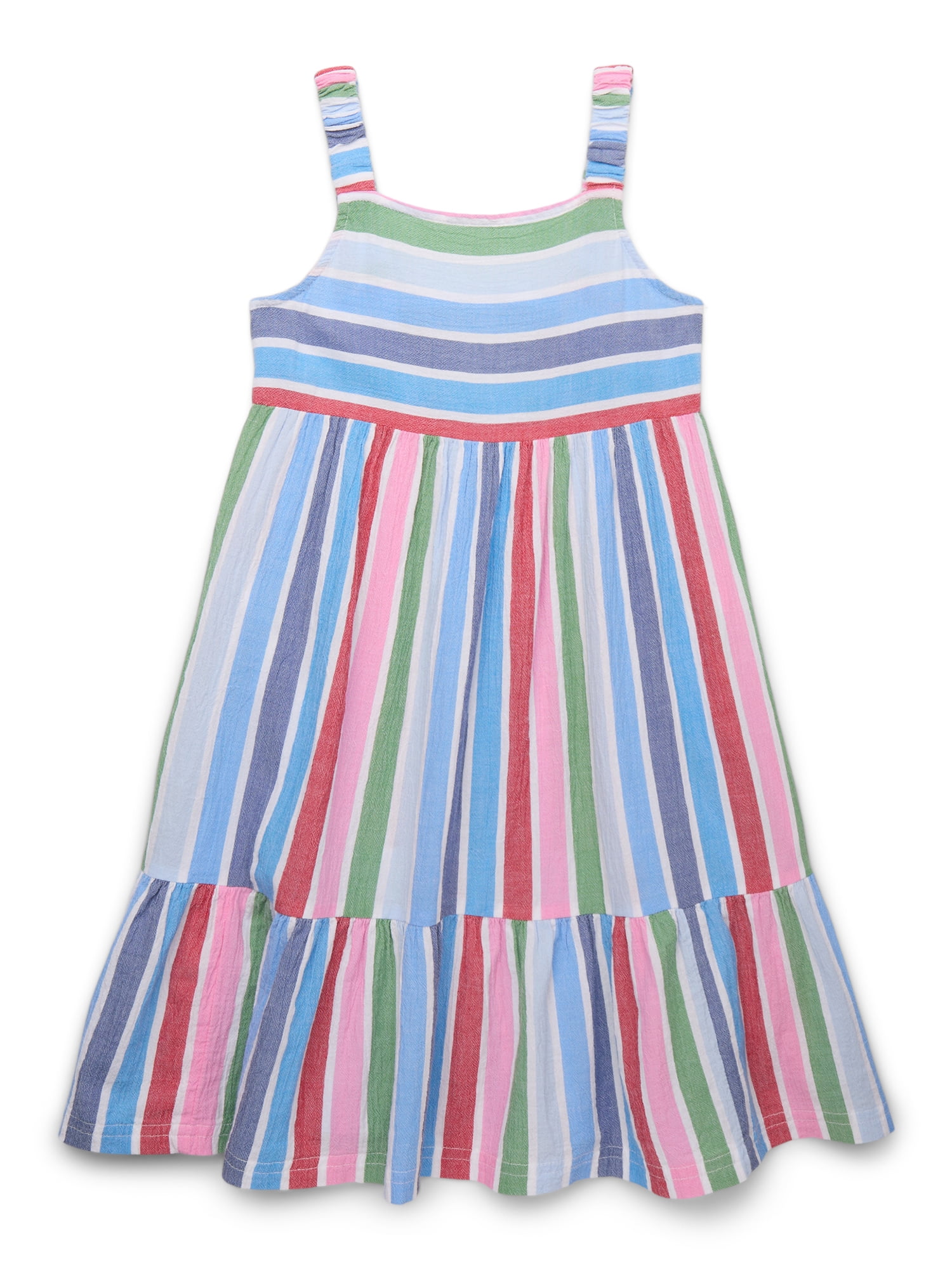 Wonder Nation Girls' Sundress with Cutout Back, Sizes 4-18 & Plus ...