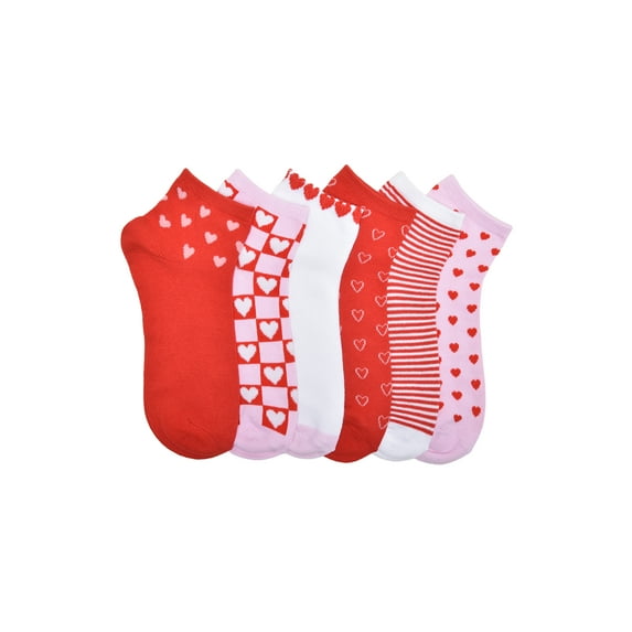 Wonder Nation Girls Teddy Bear and Holiday Quarter Crews Socks, 6-pack ...