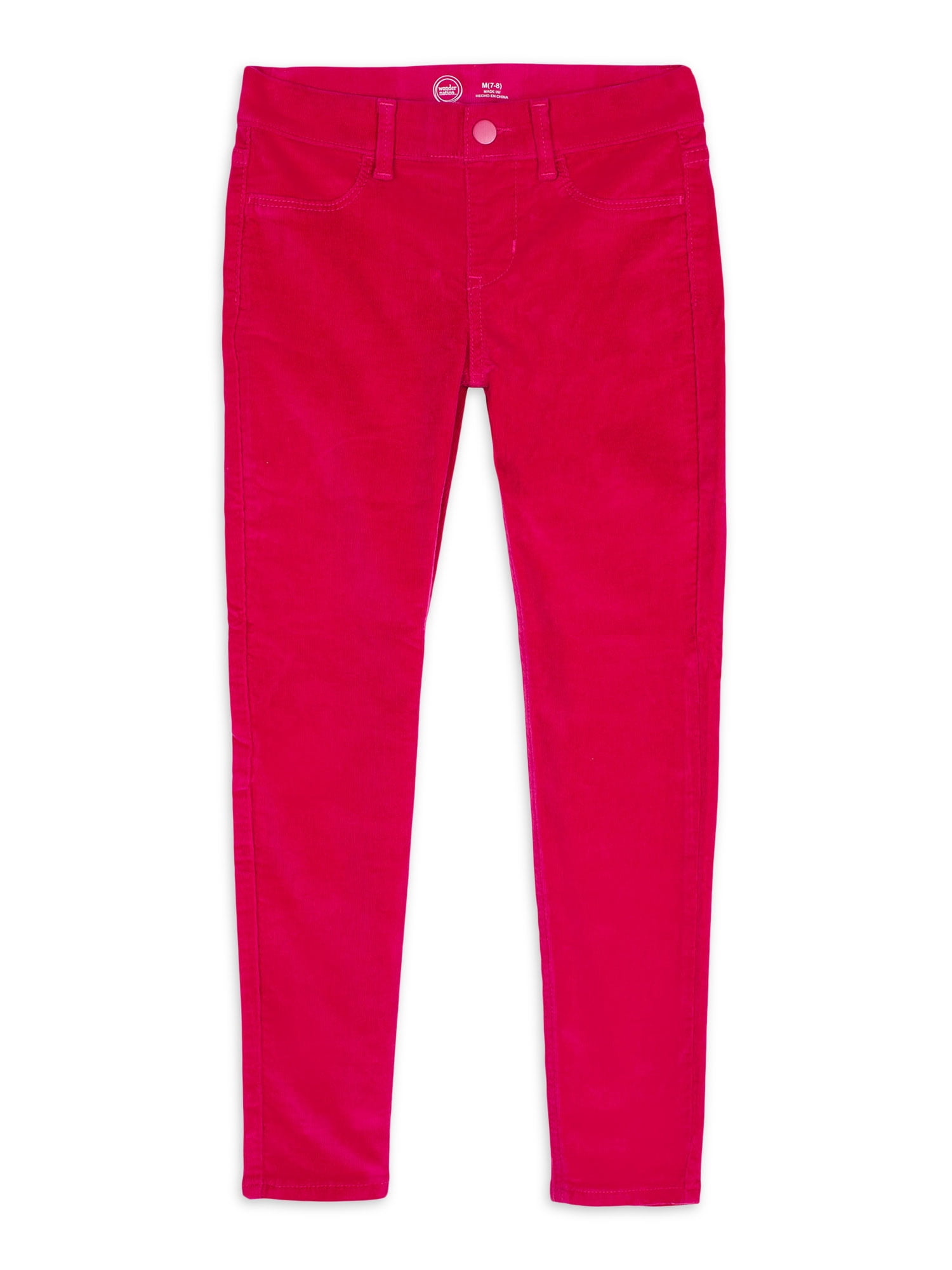 Wonder Nation Girls Textured Pull-on Jeggings, Sizes 4-18 & Plus ...