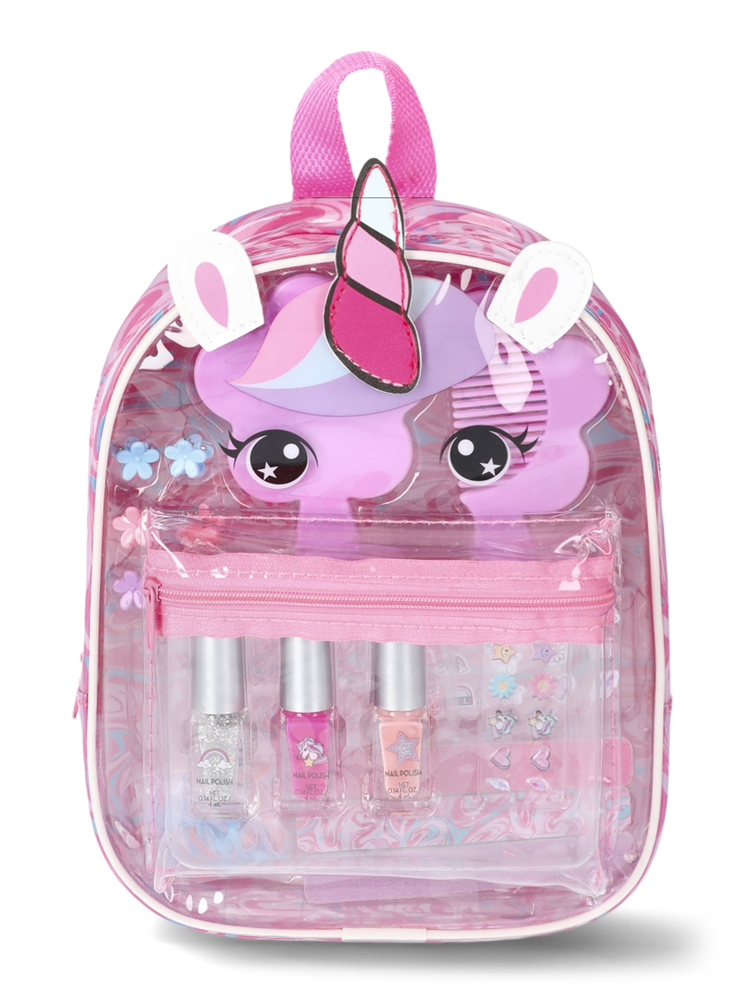 Wonder Nation Girls Unicorn Backpack with Assorted Beauty Accessories ...
