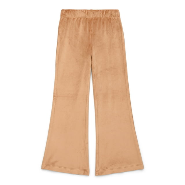 Wonder Nation Girls Velour Flare Pants, Pull-On Elastic Waist, Sizes 4 ...