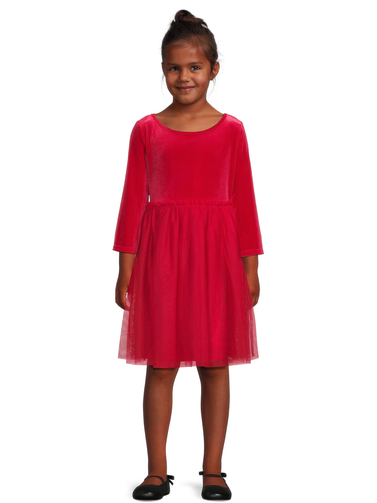Wonder Nation Girls Velvet Top Tutu Dress, Sizes 4-18 & Plus - Walmart.com