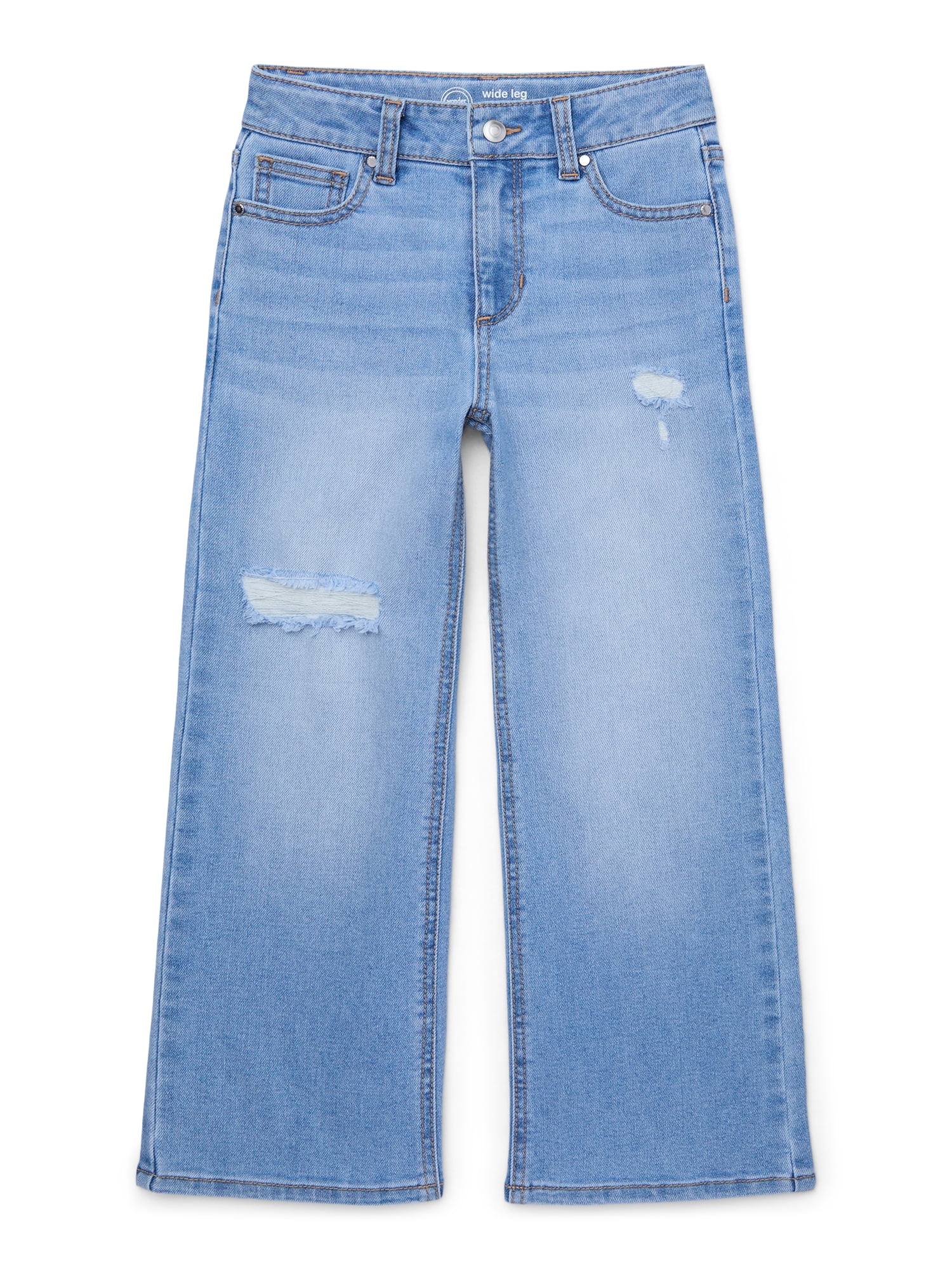 Wonder Nation Girls Wide Leg Jeans, Sizes 5-18 - Walmart.com
