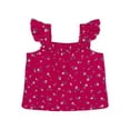 Wonder Nation Girls Woven Cotton Ruffle Tank Top, Sizes 4-18 - Walmart.com