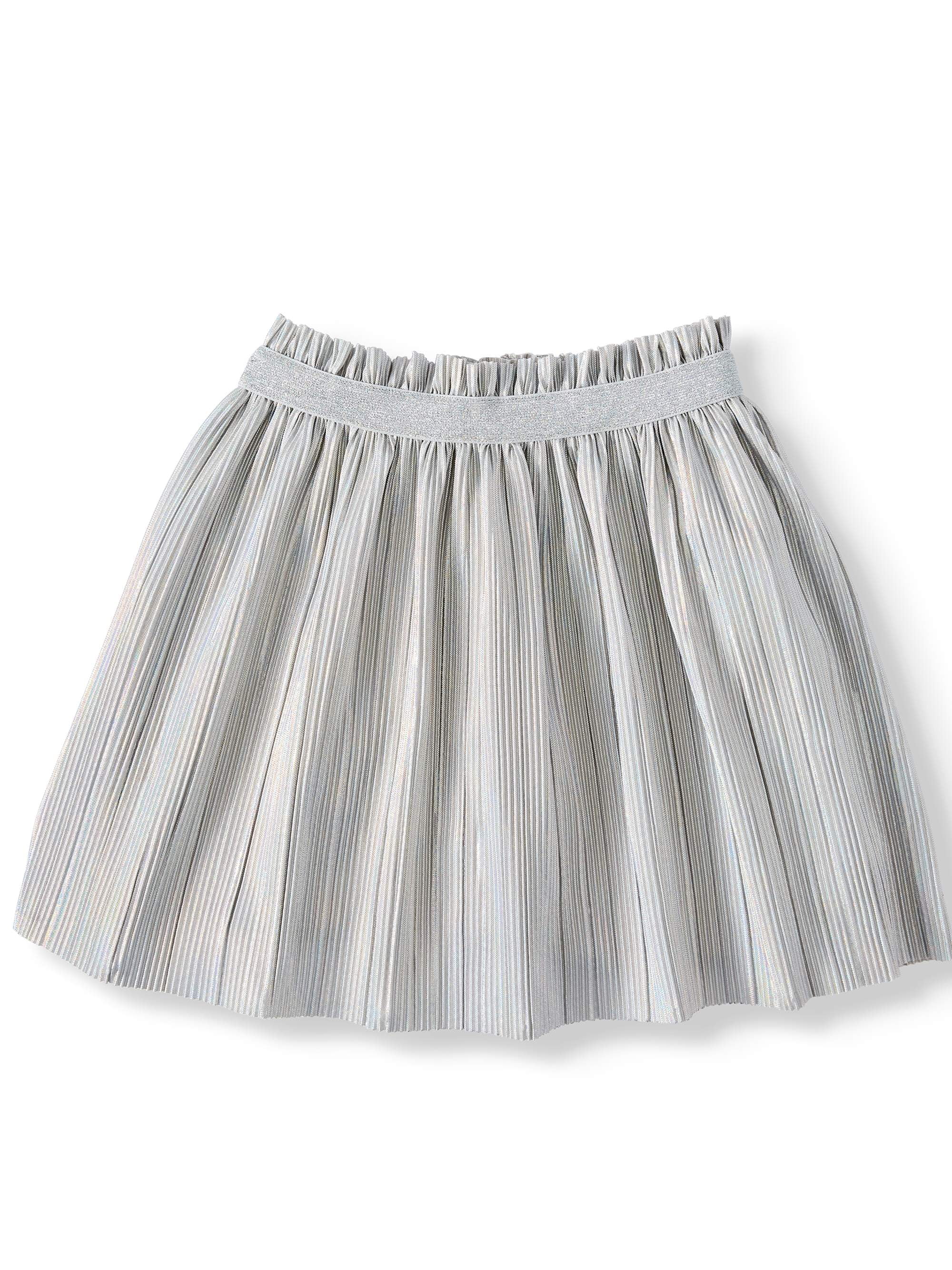 Wonder Nation Girls’ and Plus Girls’ Pleated Shine Skirt - Walmart.com