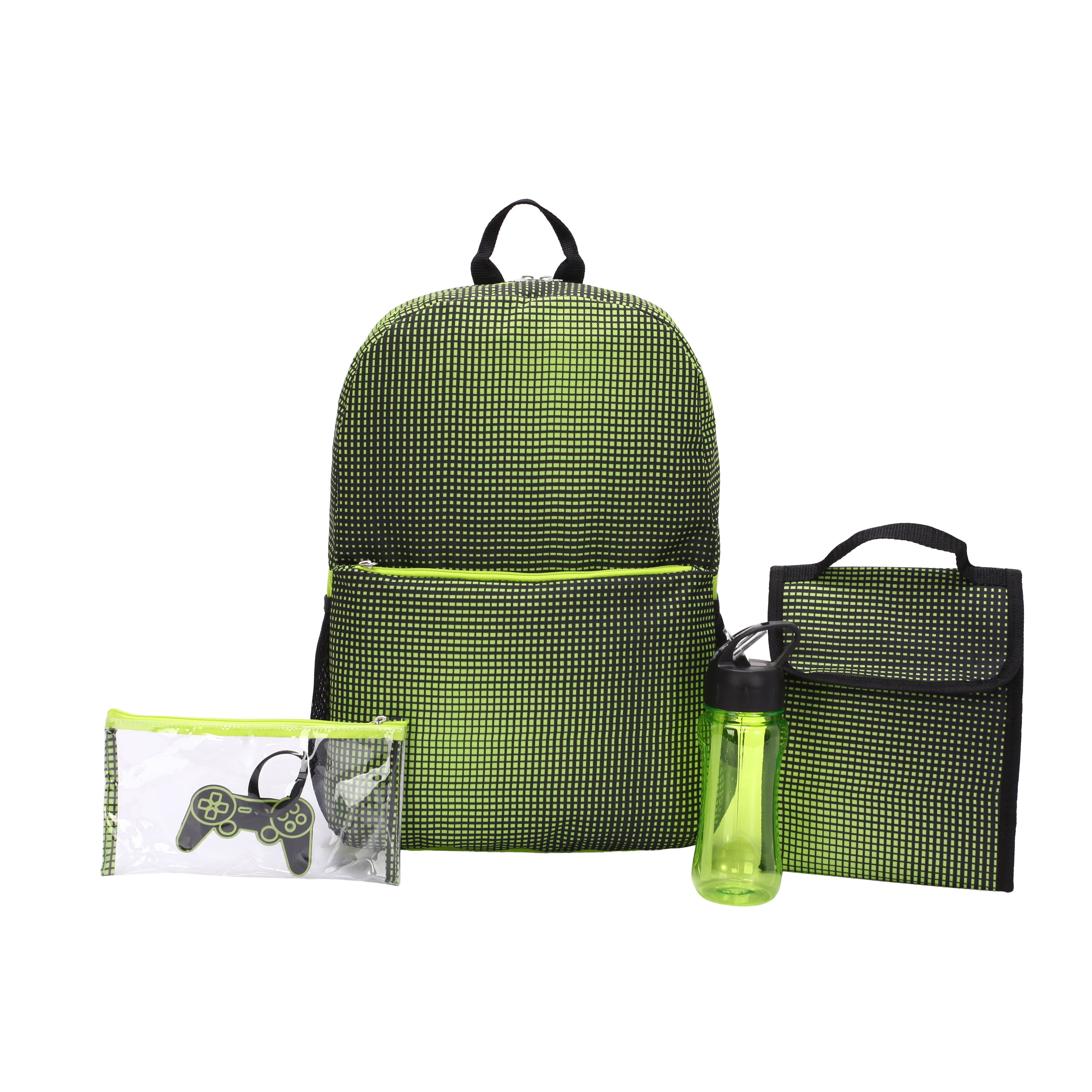 Wonder Nation Gridlock 5 Piece Backpack Set - Walmart.com