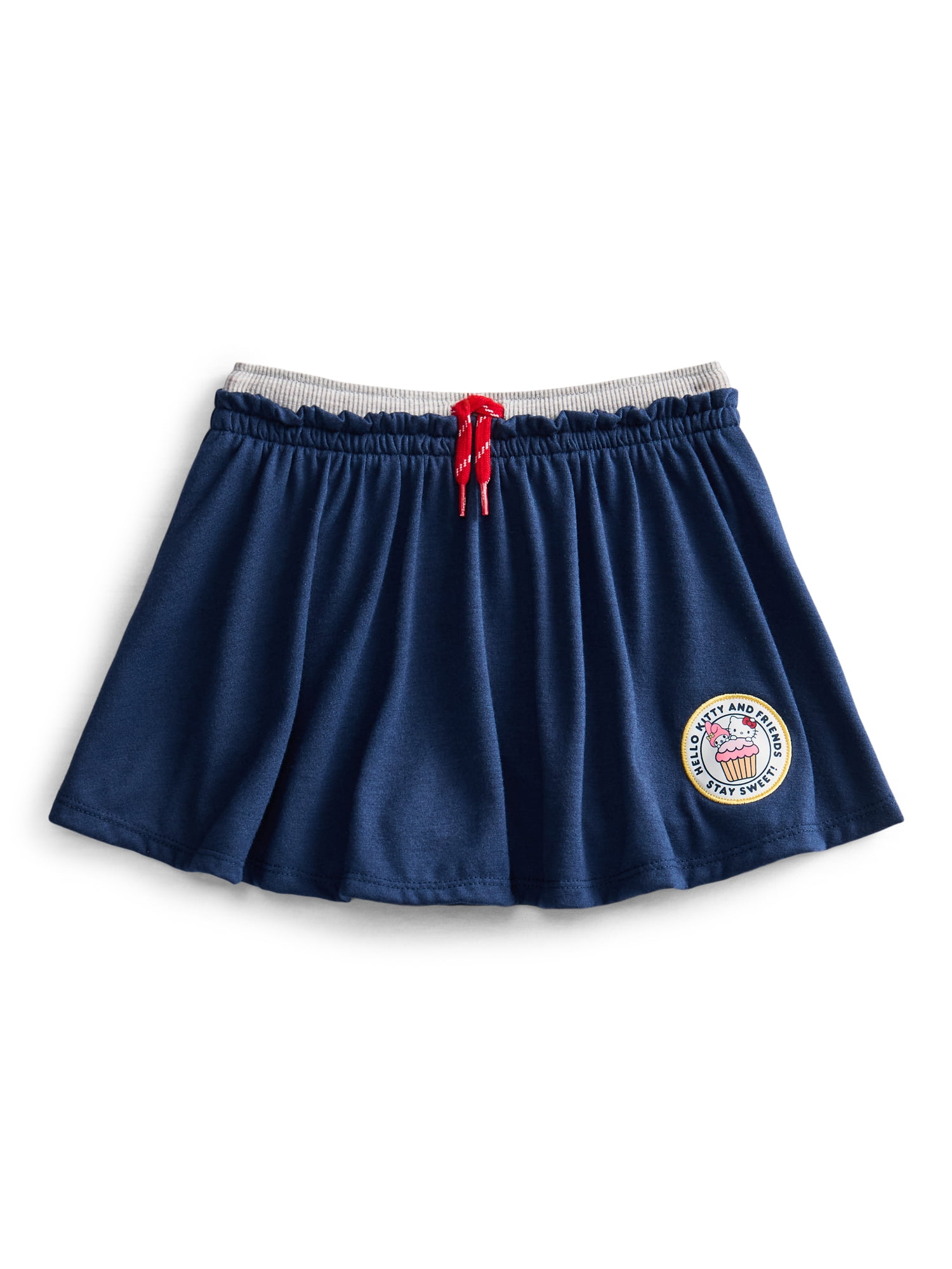 Wonder Nation x Hello Kitty Toddler Girls Double Waistband Skort, Sizes ...