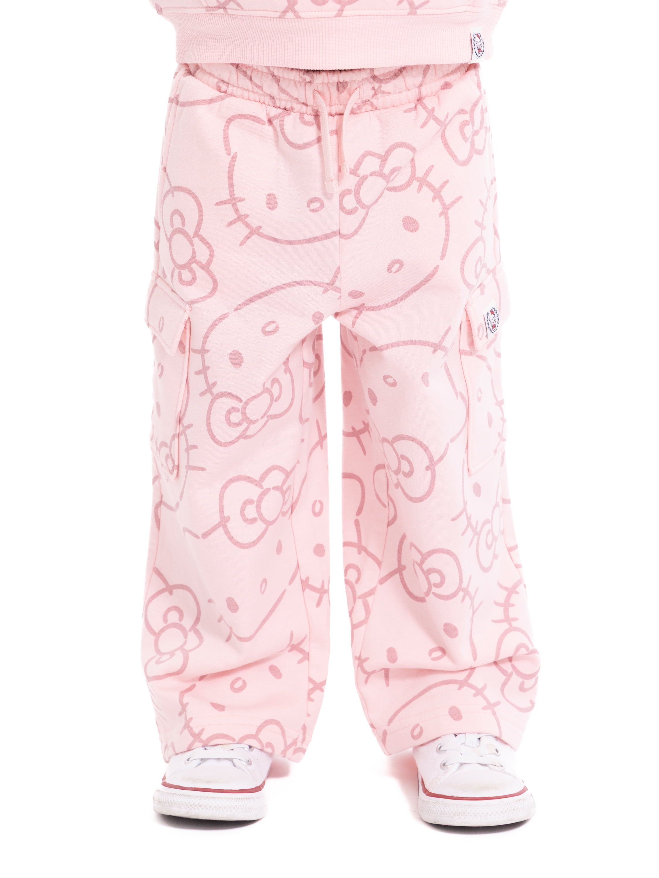 Wonder Nation Hello Kitty Baby and Toddler Girls Graphic Fleece Cargo ...