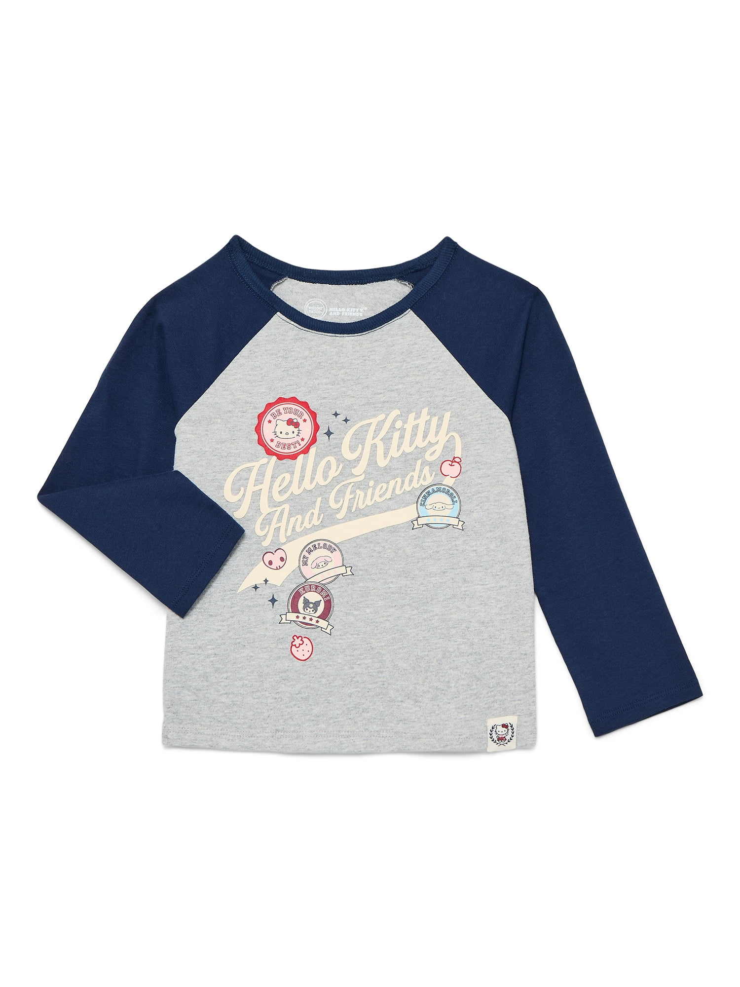 Wonder Nation Hello Kitty Baby and Toddler Girls Cotton Graphic Tee ...