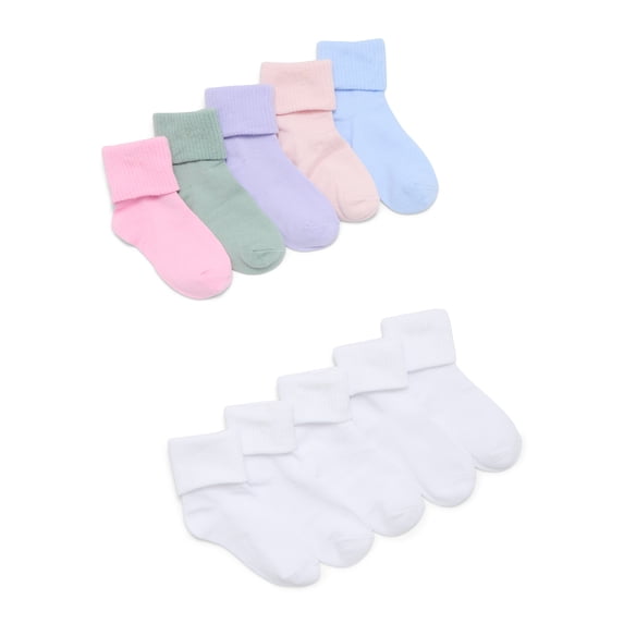 Wonder Nation Infant Girls Bobby Socks, 10-Pack, Size 18-36M - Walmart.com