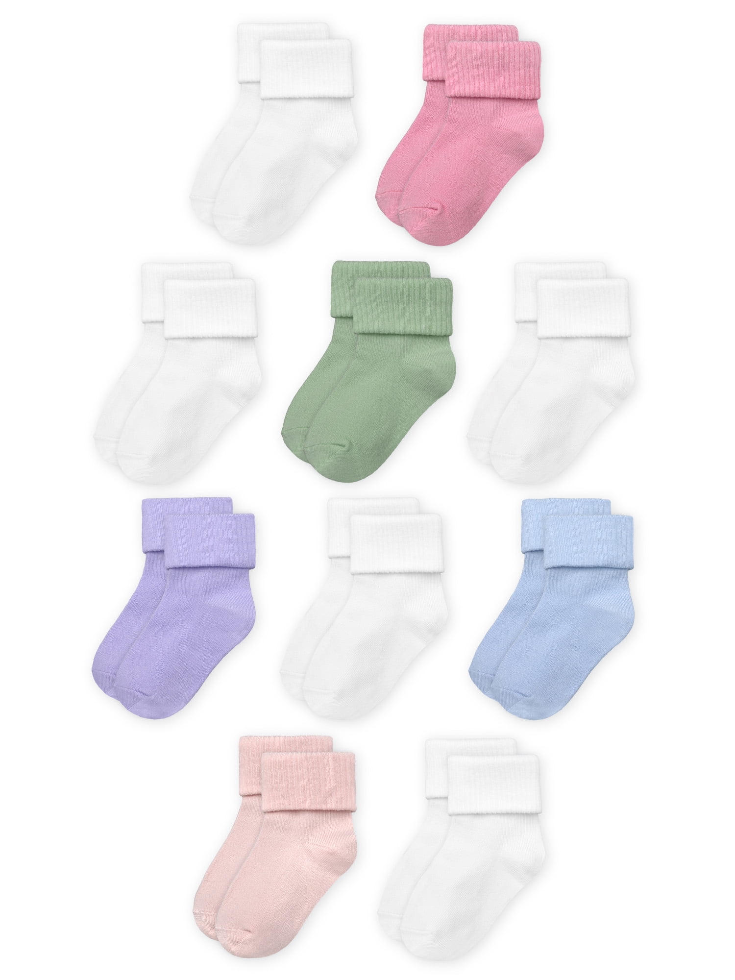 Wonder Nation Infant Girls Bobby Socks, 10-Pack, Size 6-18M - Walmart.com