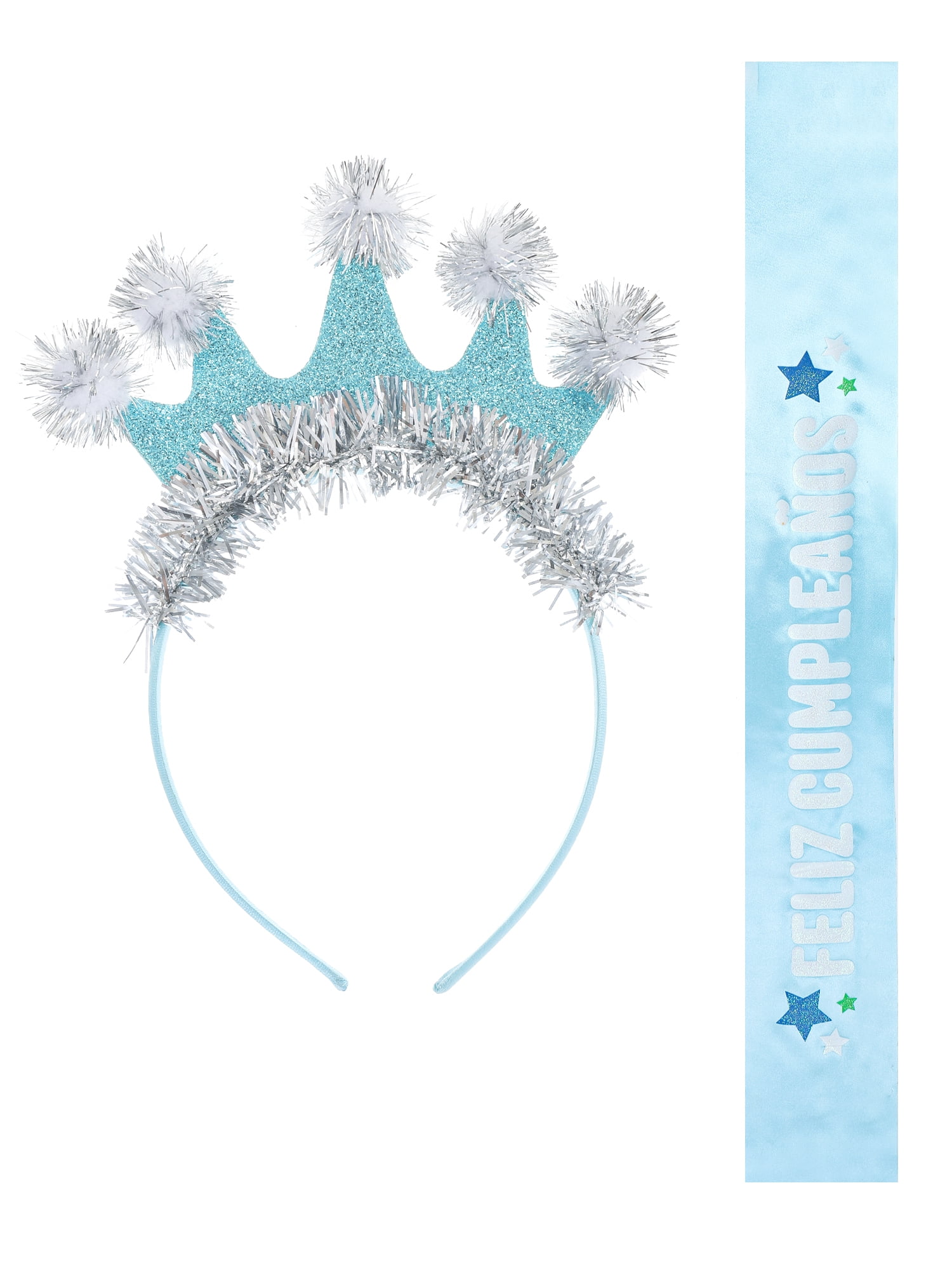 Wonder Nation It's My Birthday Crown Headband and Sash Set, 2 Pieces ...