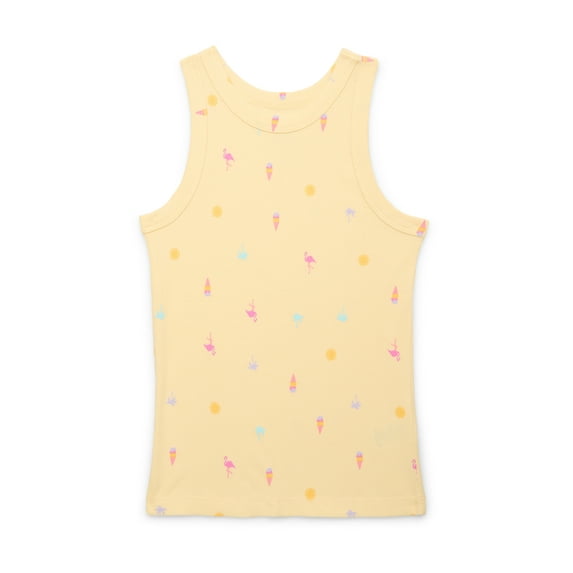 Wonder Nation Kid Tough Ribbed Tank Top for Girls Sizes 4-18 Plus, Soft ...