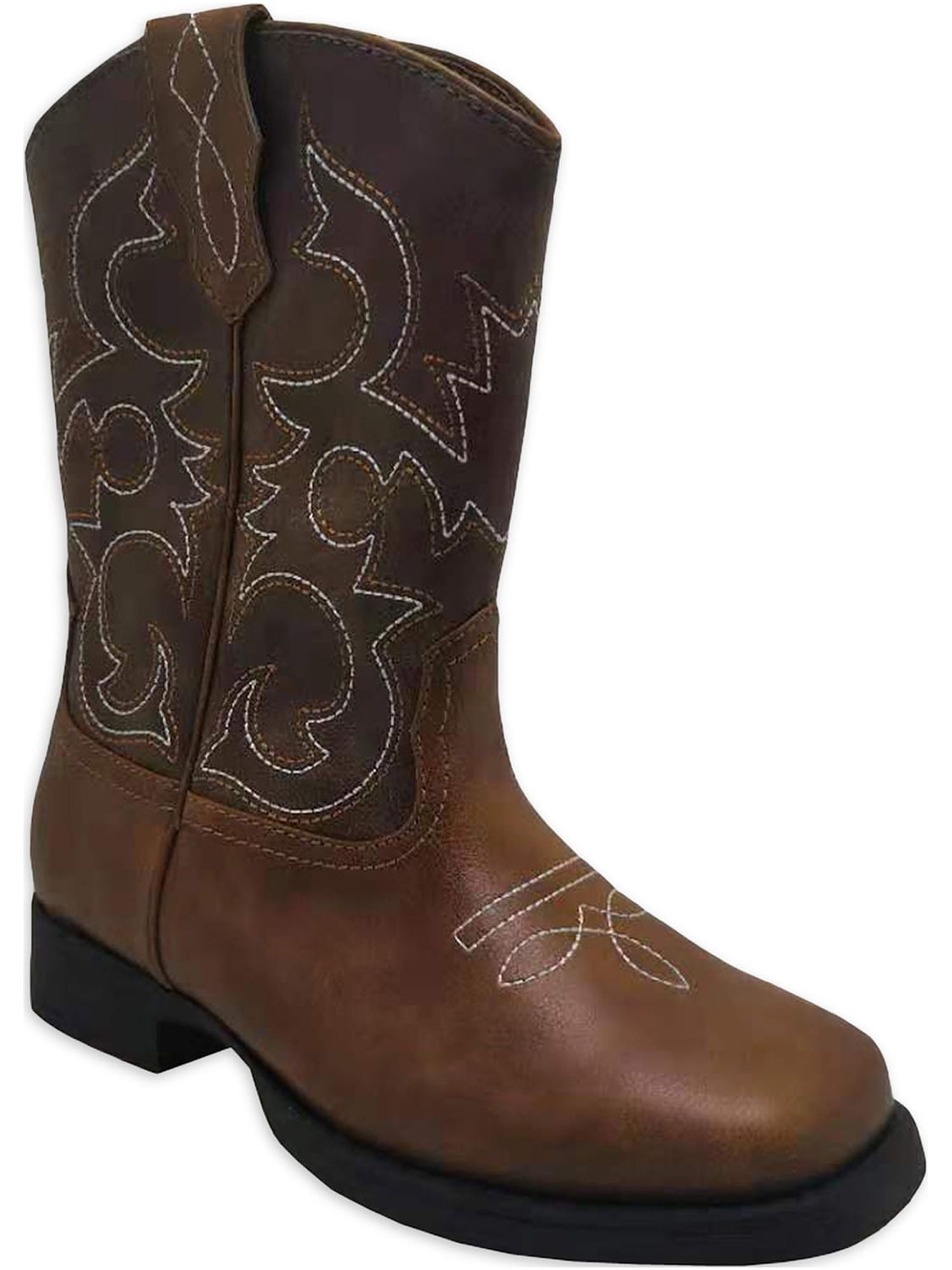 Wonder Nation Little & Big Boy's Cowboy Western Boots - Walmart.com