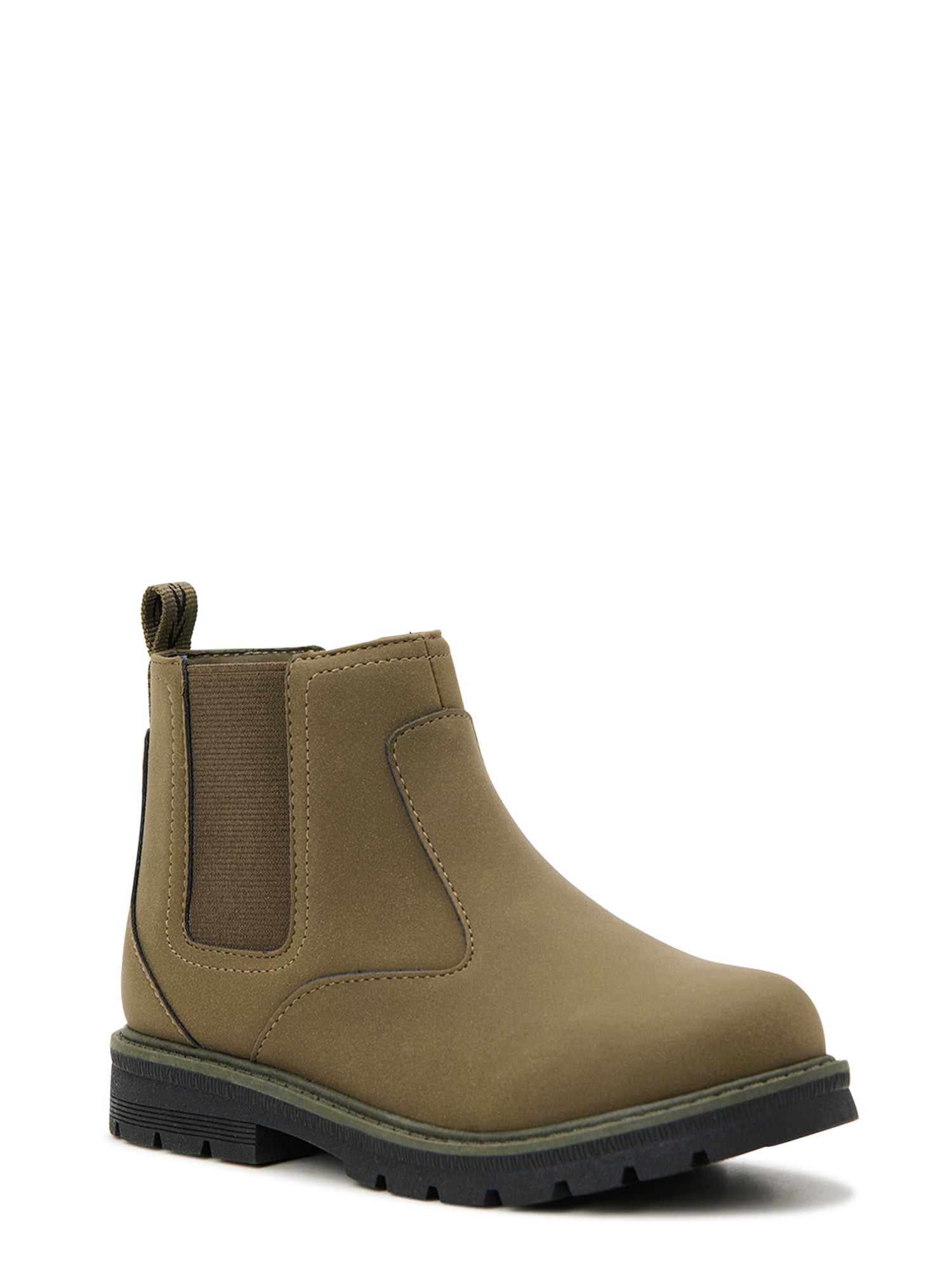 Wonder Nation Little & Big Boys' Chelsea Boots - Walmart.com