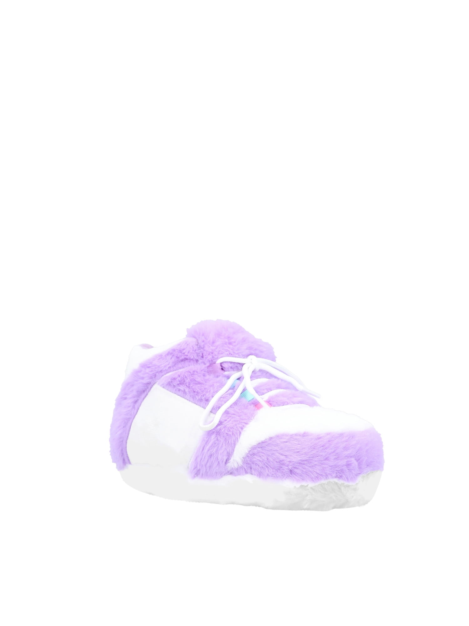 Wonder Nation Little and Big Kids Plush Sneaker Slippers - Walmart.com