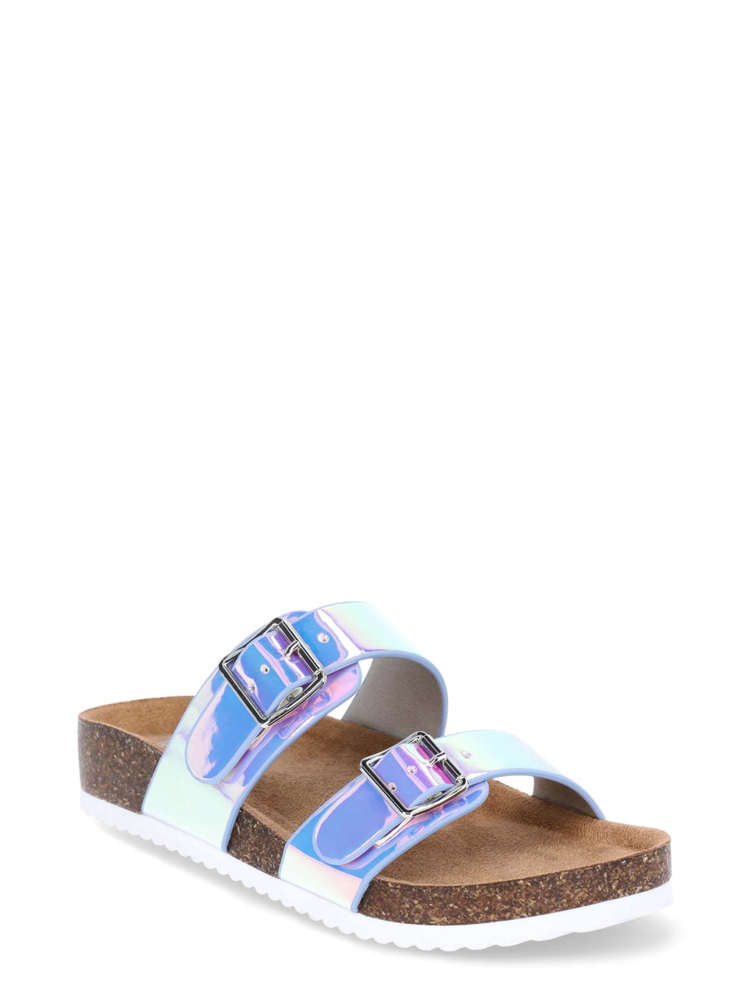 Wonder Nation Little & Big Girl 2 Buckle Sandal - Walmart.com