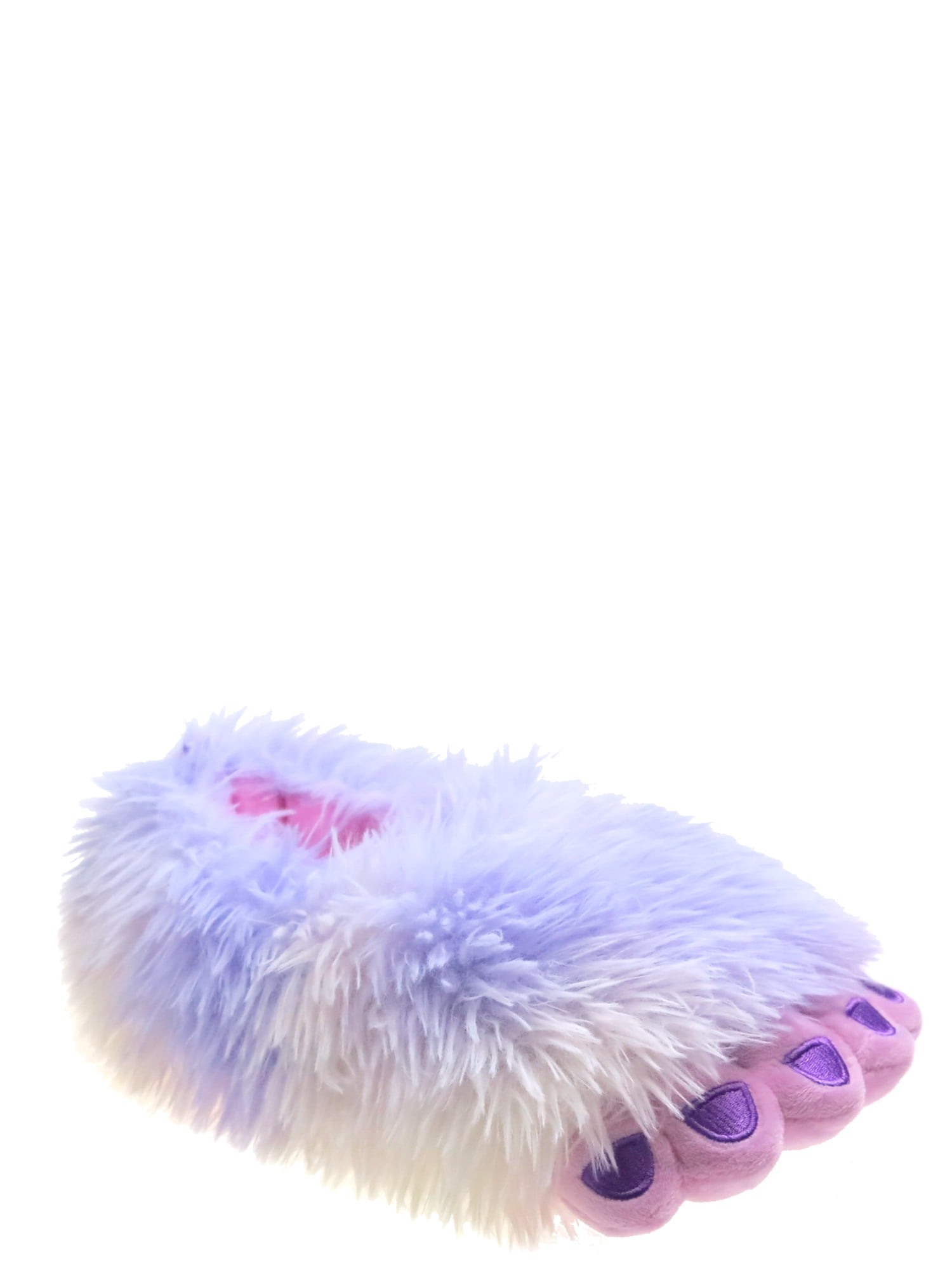 Wonder Nation Little & Big Girl Yeti Foot Slippers - Walmart.com