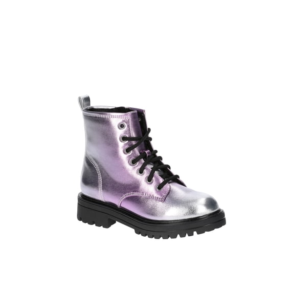 Wonder Nation Little and Big Girls Combat Boots - Walmart.com