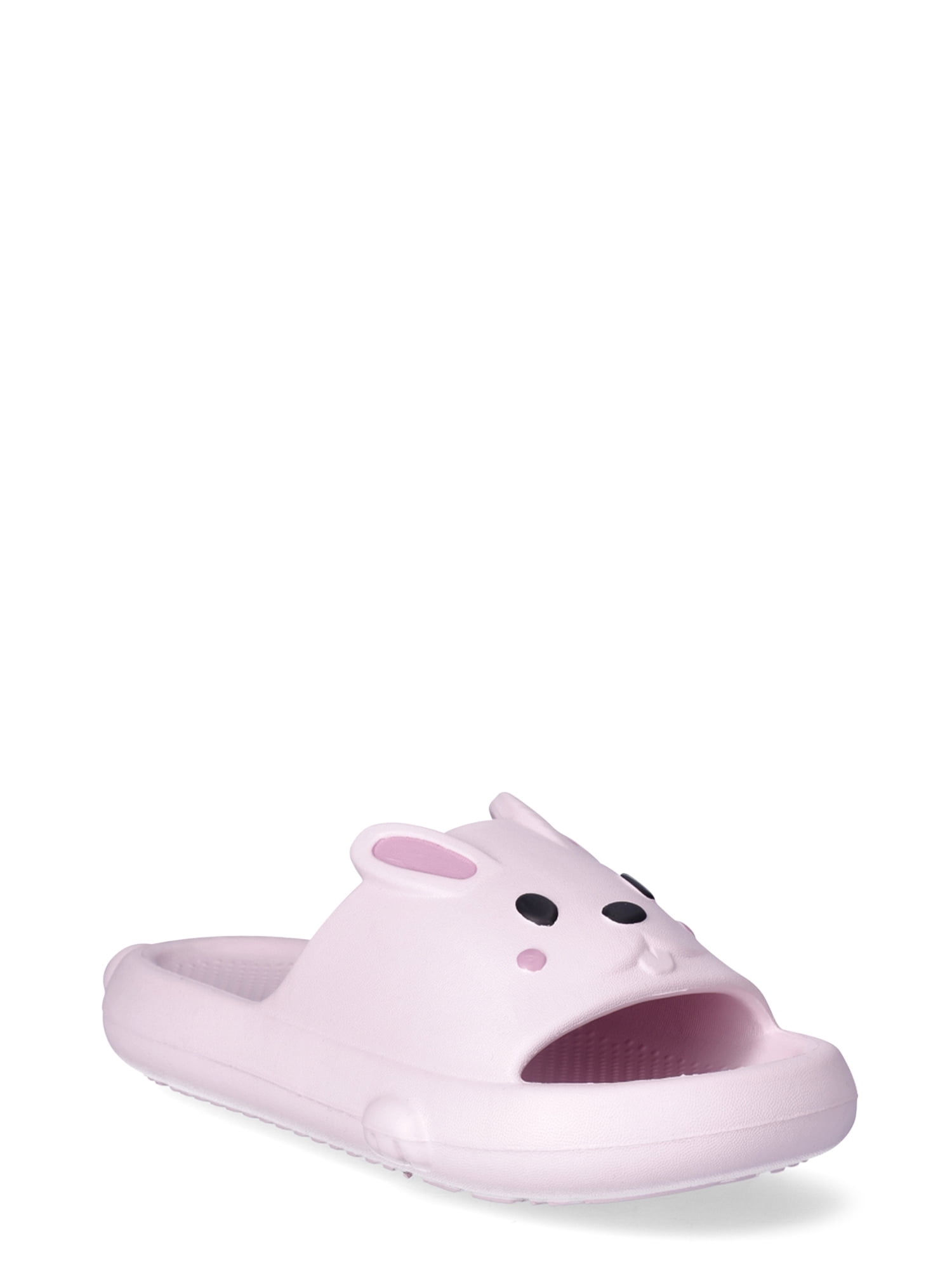 Wonder Nation Little & Big Girls Critter Slide Sandals - Walmart.com