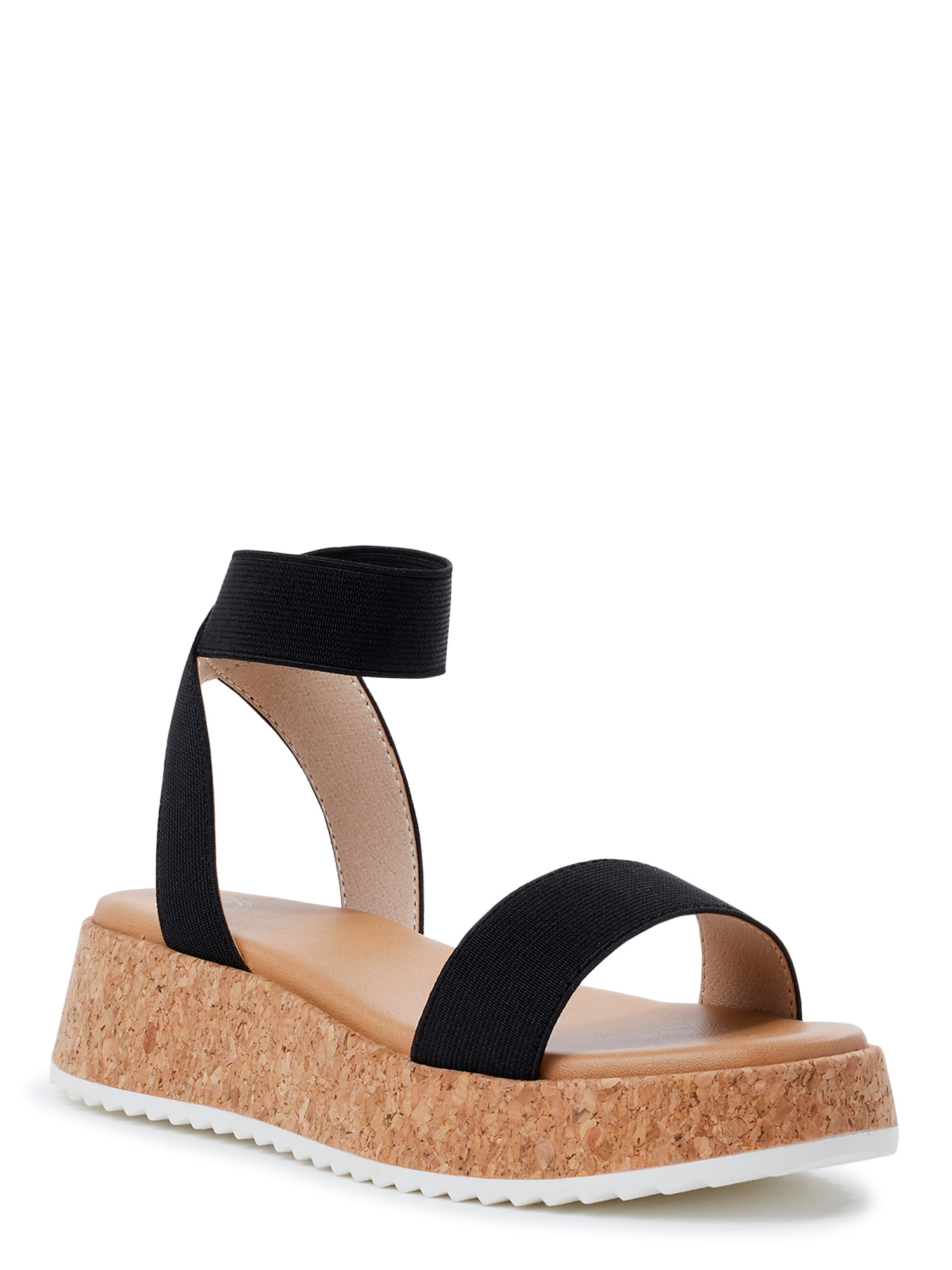 Wonder Nation Girls Elastic Sandal, Sizes 13-5, Summer Fashion Comfort ...