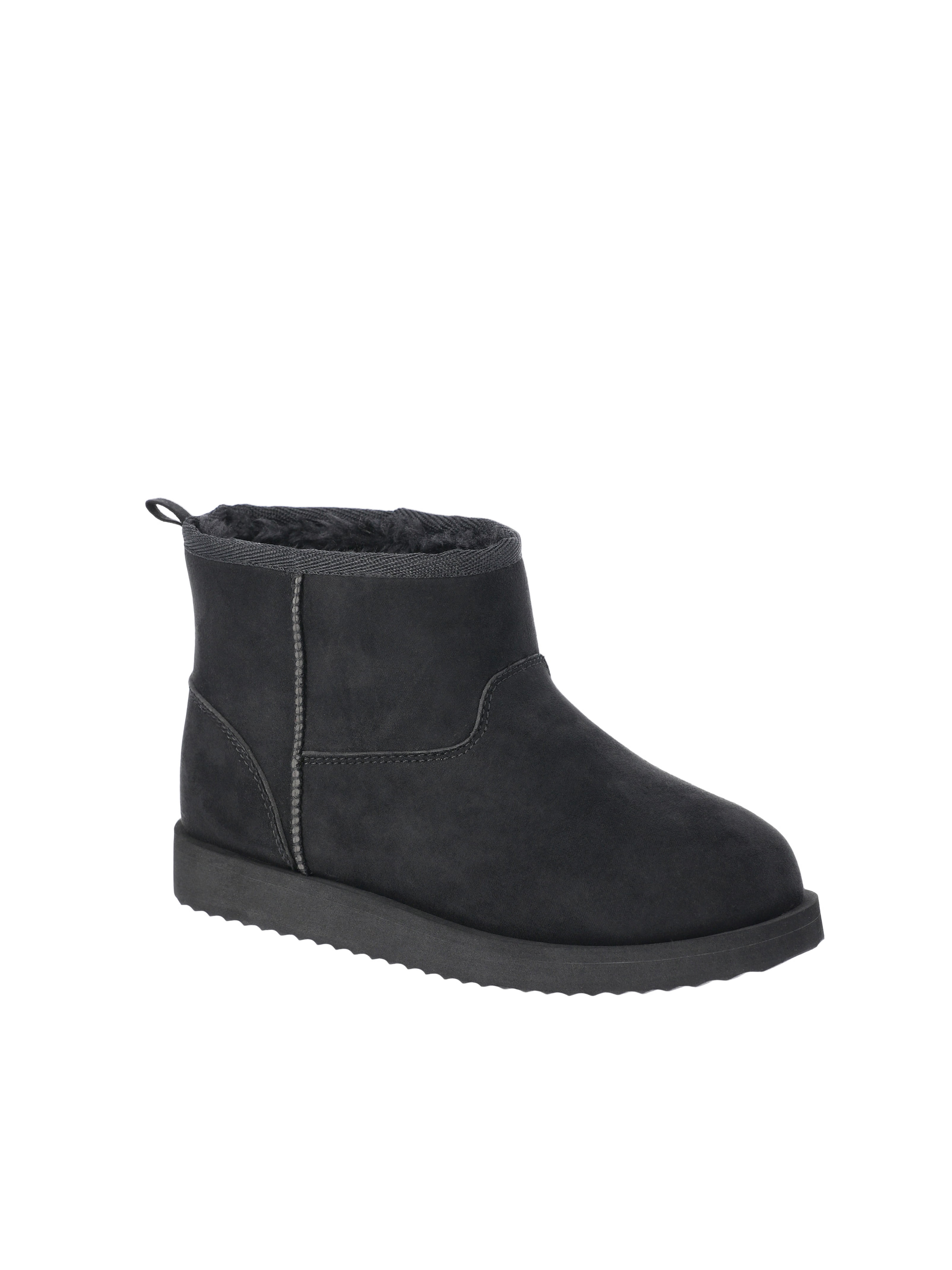 Wonder Nation Little and Big Girls' Faux Shearling Boots - Walmart.com