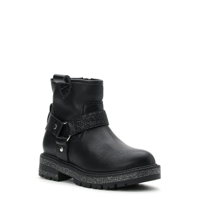 Wonder Nation Little & Big Girls Moto Boot, Sizes 13-6 - Walmart.com