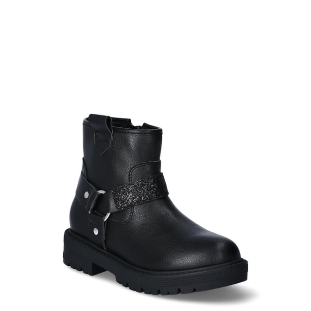 Wonder Nation Girls Moto Boot - Walmart.com